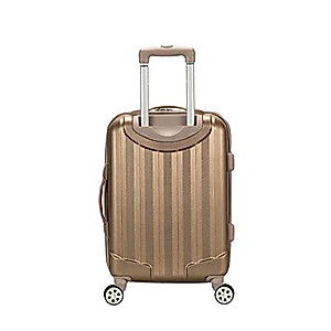 Rockland Santa Fe Hardside Spinner Wheel Luggage, Bronze, Carry-On 20-Inch