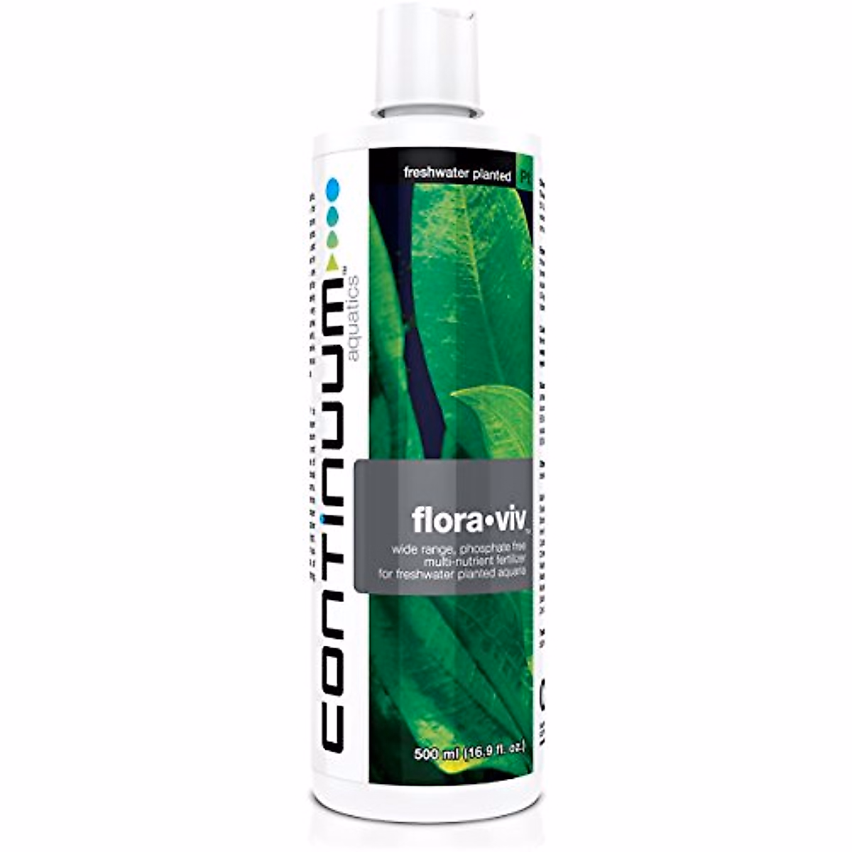 Continuum Aquatics Flora Viv – Multi Nutrient Fertilizer for Freshwater Planted Aquariums, Phosphate Free, 500-ml (QFV500)