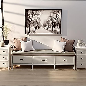 RULAER 48 inch Bench Cushion for Indoor Furniture,High Weather Resistance Patio Bench Seat Cushion Durable Washable Garden Chair Pads(48x16x3 inch,Beige)