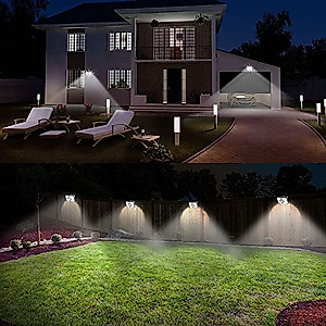 ZHURGN Solar Motion Sensor Lights Outdoor Street Light Solar Patio Wall Light Yard Path Home Garden Solar Power Induction Wall Light Waterproof Solar Lights (Color : 40LED 1PCS)