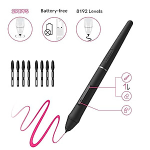 VEIKK VK430 Drawing Tablet 4x3 inch OSU Tablet, Portable Computer Graphics Tablets with 4 Shortcut Keys 8192 Levels Battery-Free Stylus Pen, Compatible with Mac/Windows/Android/Chrome/Linux