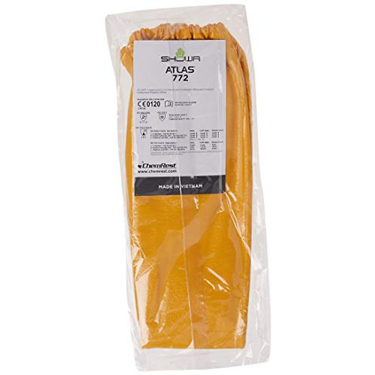 Atlas Glove WG772M 26-Inch Long Sleeve Nitrile Coated Cotton Lined Work Gloves, Medium, White