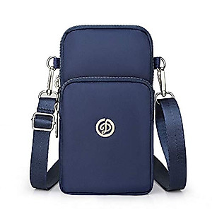 Travel Small Crossbody Bag Cell Phone Purse Wallet Case for Samsung Galaxy S23 Ultra S22 Ultra S21+ S20 FE S20 Ultra S10 Plus Note20 Ultra A02 A22 A03 A33 A13 A51 A52 31s A21s (Blue)