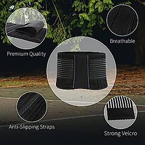 Back Brace by BraceUP for Men and Women - Breathable Waist Lumbar Lower Back Support Belt for Sciatica, Herniated Disc, Scoliosis Back Pain Relief, Heavy lifting, with Dual Adjustable Straps (L/XL 35-43 in)