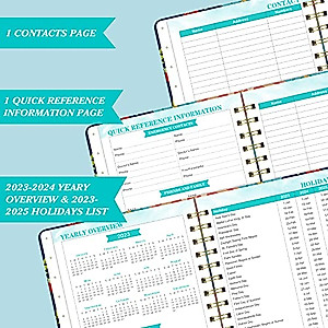 Planner 2023-2024 - Weekly Planner 2023-2024 from July 2023 to June 2024, Weekly Monthly Planner 2024, 6" x 8.3", 2023-2024 Planner with Inner Pocket and 12 Monthly Tabs