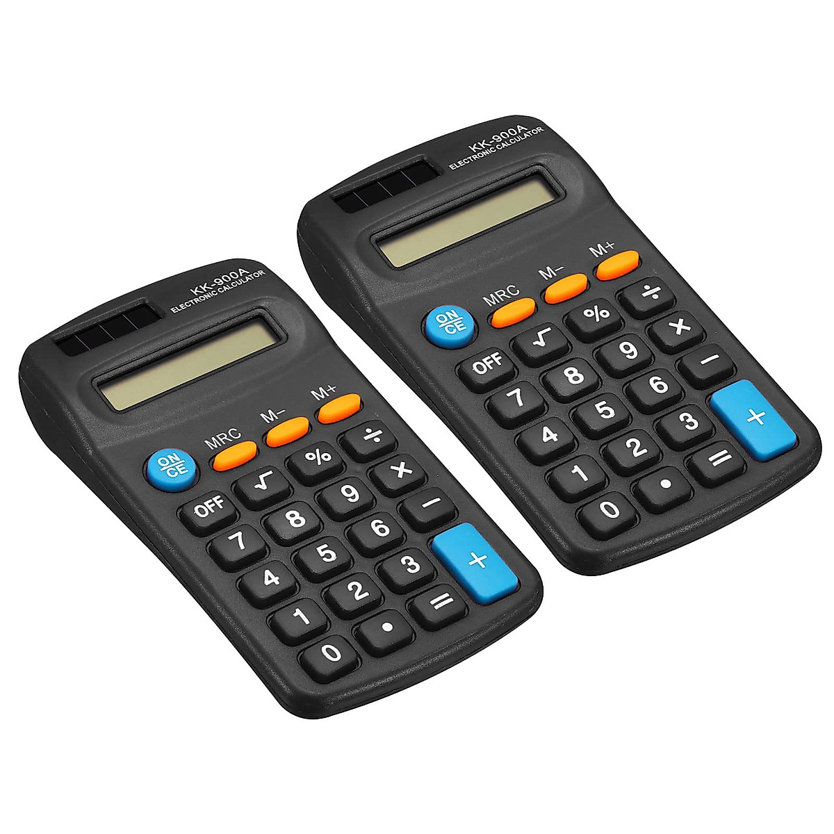 PATIKIL Small Pocket Calculator, 2 Pack Basic Handheld Calculator 8 Digit LCD Display Four Function Battery Powered for Desktop Home Office, Green