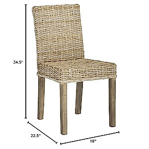 Safavieh Home Collection Grove Natural Dining Chair (Set of 2)