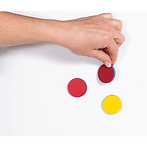 LEARNING ADVANTAGE Giant Magnetic Foam Ten Frames - 2 Frames with 20 Disks - Early Math Manipulative - Teach Number Concepts and Operations