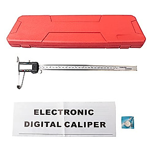 ExGizmo Electronic Digital Caliper 300mm, Stainless Steel 12 Inch Caliper Measuring Tool, Digital Vernier Caliper Gauge Ruler, Easy Switch in SAE (inch) or Metric (mm)