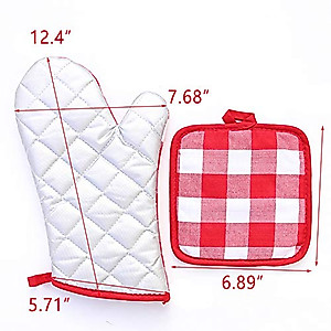 ZONGR Retro Silver Potholders Oven Mitts and BBQ Gloves-Oven Mitts and Pot Holders with Recycled Cotton Infill Cooking Gloves