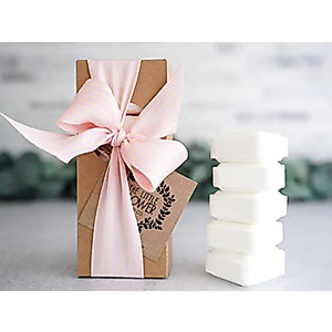 THE LITTLE FLOWER SOAP CO. EST. 2010 Valentine’s Day Shower Steamer Set of 5 - Natural Handmade Energy Restoring Shower Steamers with Eucalyptus Mint Essential Oil