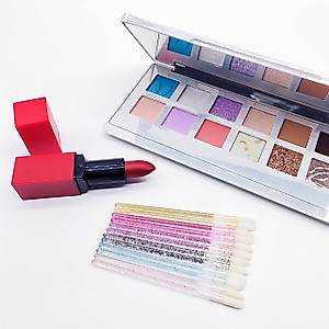 YSAFAI 600 Pieces Crystal Lip Brush Disposable Lip Gloss Wands Lipstick Applicator