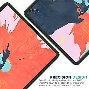 Tech Armor Screen Protector for iPad Pro 12.9 Inch 2022/2021/2020/2018 (6th/5th/4th/3rd) Model, 9 H Hardness Liquid Retina Display, Face ID Compatible, Ballistic Tempered Glass 1 Pack