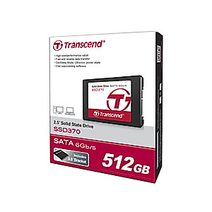 Transcend 512GB MLC SATA III 6Gb/s 2.5-Inch Internal Solid State Drive 370 (TS512GSSD370)