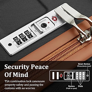 imiomo Carry on Luggage, 20 IN Carry-on Suitcase with Spinner Wheels, Hardside 3PCS Set Lightweight Rolling Travel Luggage with TSA Lock(20"/Black)