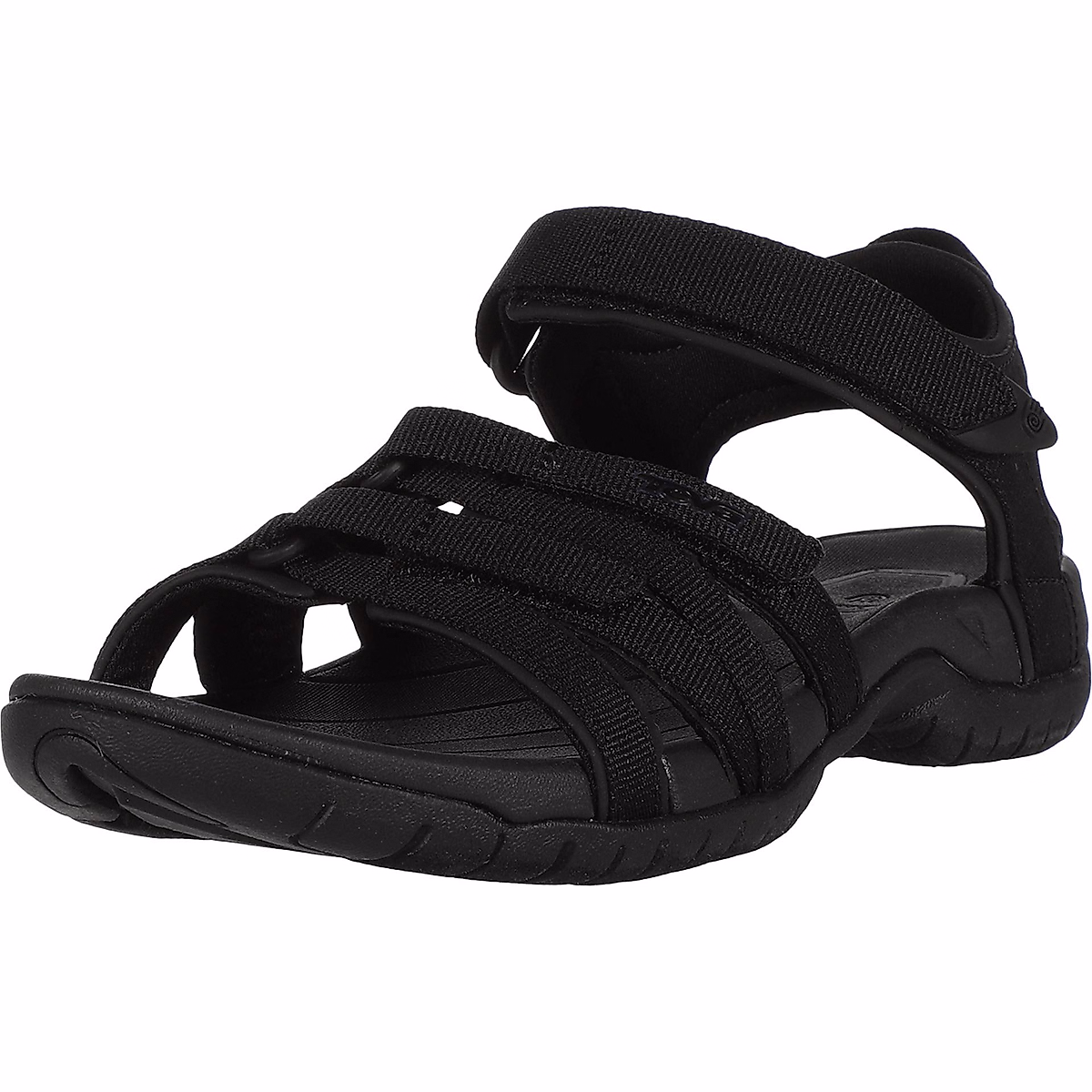 Teva Women's Tirra Sandal, Black/Black, 7.5