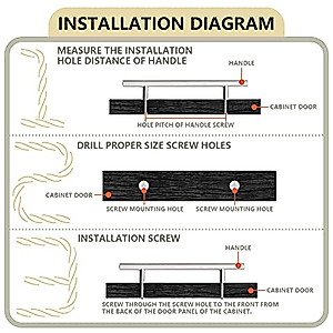 SANATO 12 Pcs 8 Inch (5 Inch Hole Center) Brushed Nickel Cabnet Pulls Kitchen Cabinet Handles, Made of Stainless Steel, Ideal for Cabnet, Drawer, Cupboard