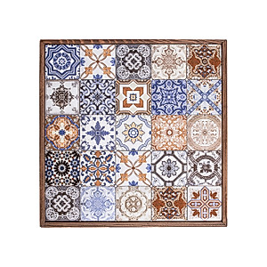 Comfyt Side Table, Coffee Table, End Table, Home Decor Table, Nightstand Nesting Table, Bedside Table, Accent Table, Home Essentials, Solid Wood Table, Mexican Tile Table, Ceramic End Table