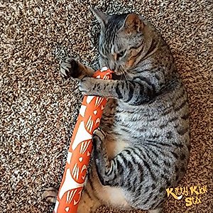Kitty Kick Stix 15" Original Catnip Kicker Toy (Set of 2), Made in USA (Mystery)