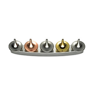 ForeverSpin Mini Metal Museum(5 Unique Tops, 1 Dock) - World Famous Spinning Tops
