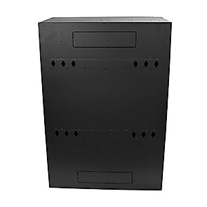StarTech.com 8U 19" Vertical Wall Mount Server Rack Cabinet - Low Profile (15") - 30" Deep Locking Network Enclosure w/2U for Switch Patch Panel Router Mounting IT/Data Cabinet Assembled (RK830WALVS)