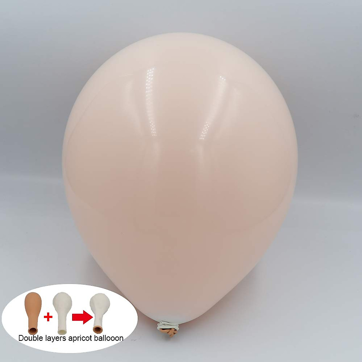 Metallic Gold Black Cream Peach Balloon Garland Arch Kit-Balck Chrome Gold Double stuffed Cream Peach Balloons for Baby Shower, Birthday Party, Bridal Shower, Graduation, Celebrations