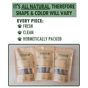 Wildeers Large Deer Antlers for Dogs - Premium Dog Antler Chews - Made in USA, Naturally Shed, Healthy Treat - Grade A, 7-9 in, 3 Pieces, Long Lasting Antler Chew Bones for Aggressive Chewers