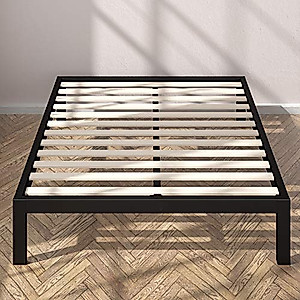 ZINUS Lorrick Metal Platform Bed Frame / Mattress Foundation / Easy, Bolt Free Assembly, Full