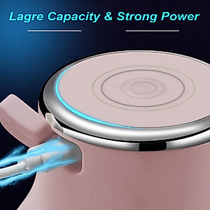 Vegetable Chopper, Electric Garlic Chopper, 250ML USB Rechargeable Mini Chopper, Powerful Small Food Processor, Blender to Vegetable, Wireless Food Chopper for Ginger, Chili, Fruit, Meat, etc（Pink）