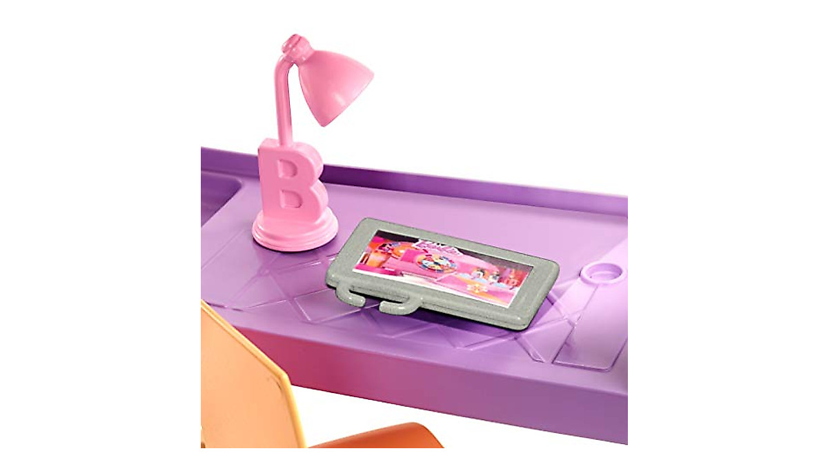 Barbie Doll & Transforming Loft Bed Playset - Desk & Bunk Beds