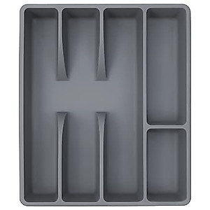 Besilord Silverware Tray for Drawer Kitchen Drawer Organizer Silverware Holder Utensil Organizer Cutlery Organizer Tray Plastic Flatware Organizers