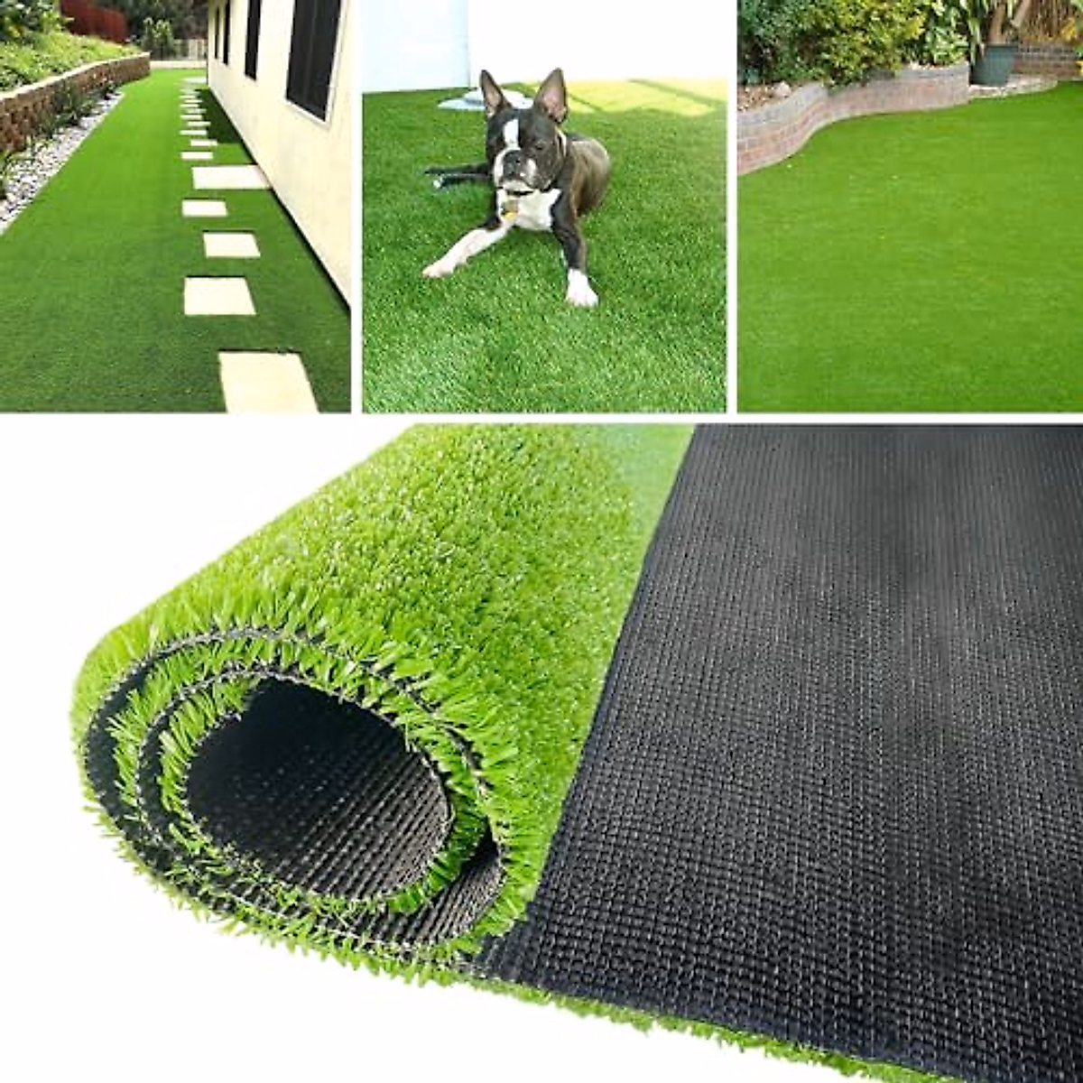 LVBAO Artificial Grass Turf 3FTX10FT (30 Square FT) Runner Rug Synthetic Grass Pet Carpet 0.5" Pile Height for Outside Patio Garden Lawn Balcony Landscape Dog