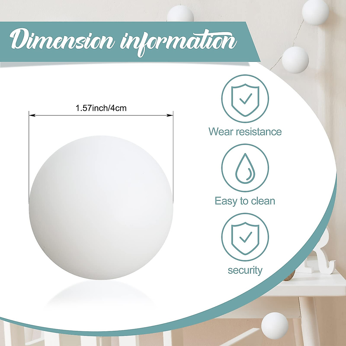 Chivao 200 Pieces Table Tennis Balls Washable Game Balls Table Tennis Mini Balls Funny Balls Carnival Pool Games Small Plastic Balls Party Christmas Game Balls(White)