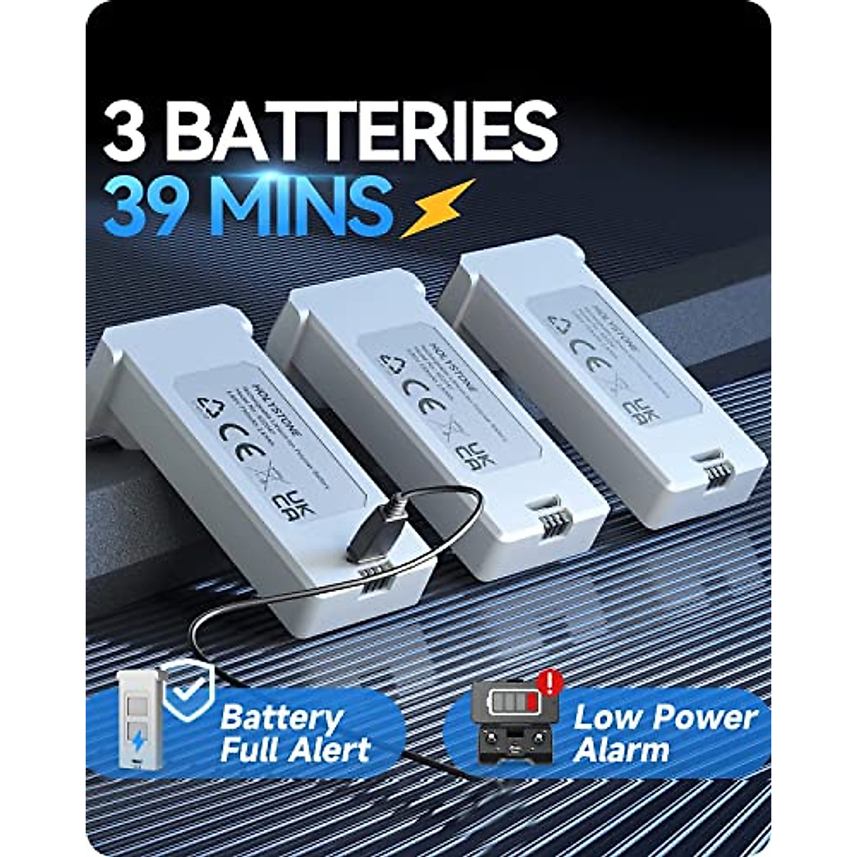 Holy Stone Drone with Camera for Adults, HS430 FPV HD 1080P Video Drones for Beginner, Foldable Hobby RC Quadcopter,Toys Gifts with Circle Fly, Throw to Go, 3 Batteries 39 Mins Long Flight Time