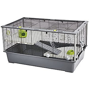 MidWest Homes for Pets Hamster Nation Hamster Home, Jumbo Hamster Cage Measures 38.2L x 22.6W x 15.4H inches and Provides for 676 Sq. inches of Unbroken floorspace, Includes All Accessories