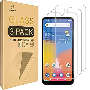 Mr.Shield [3-Pack] Designed For Consumer Cellular ZMAX 5G [Tempered Glass] [Japan Glass with 9H Hardness] Screen Protector with Lifetime Replacement