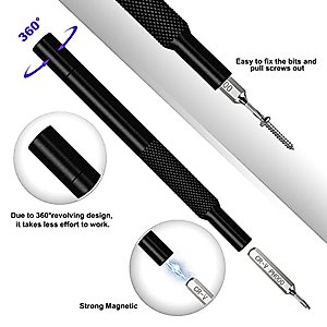 VCELINK Small Screwdriver Set with Case GJ751, 25 in 1 Magnetic Tiny Screwdriver Kit Electronics, Precision Mini Torx Bits Set for Computer, Phone, Game Console, Eyeglasses, Wtaches, Jewelers