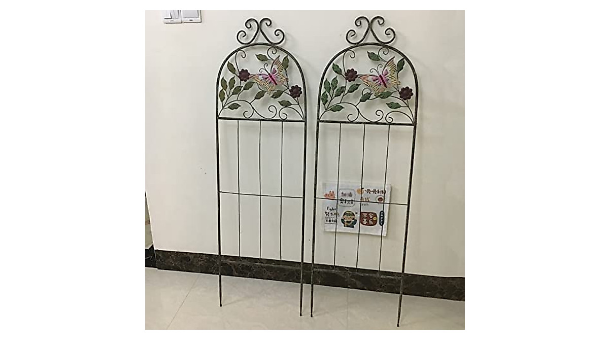 HZSCL Retro Metal Garden Trellis for Climbing Plants