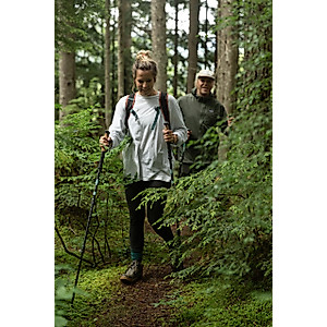 Cascade Mountain Tech Lightweight Aircraft-Grade Aluminum Trekking Poles with Extended Down Grip Plus Tip Kit, 2 Count (Pack of 1)