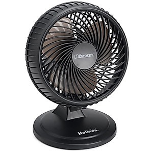 Holmes 8-Inch Fan | Lil’ Blizzard Oscillating Table Fan, Black