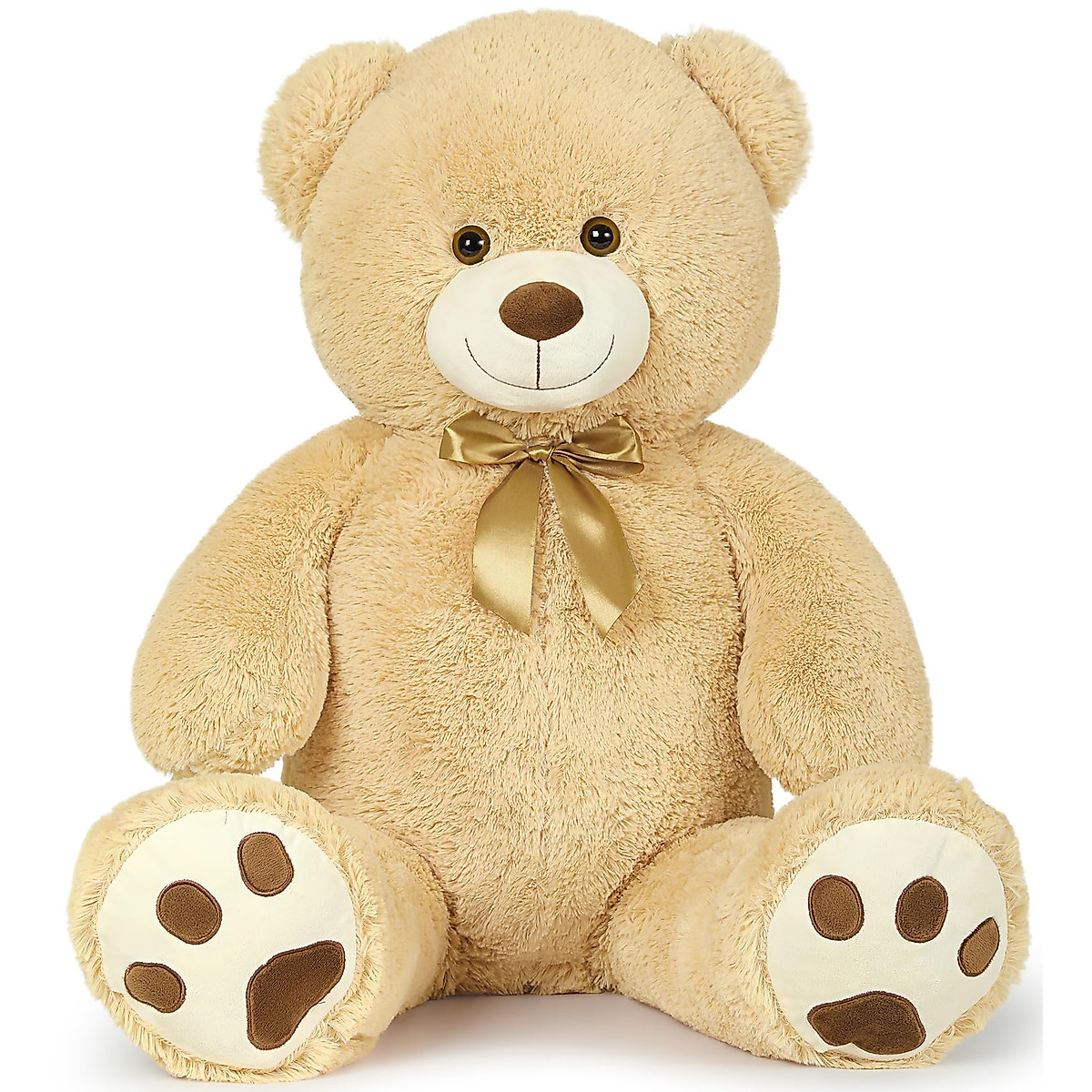 MaoGoLan Baby Blue Teddy Bear 35" Giant Plush Animal Big Fluffy Bear Stuffed Animal with T-Shirt for Boys Children