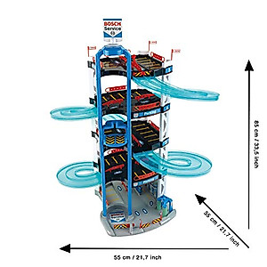 Klein Theo Bosch Car Park 5 Levels Premium Toys for Kids Ages 3 Years & Up, Bosch 5 Level Car Park