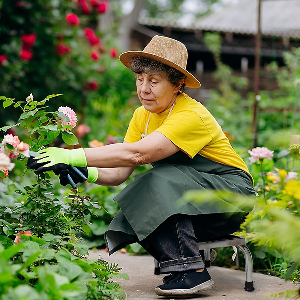 FSA/HSA Eligible, Vaunn Medical Foot Step Stool 350lbs Heavy-Duty Welded Steel Legs, Fully Welded Single Construction Frame, Anti-Skid Rubber Platform