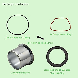 Powswopx K-0650 Air Compressor Cylinder Ring Kit Compatible with Craftsman DeVilbiss Porter Cable, Replace K-0058 KK-4835 KK-5081