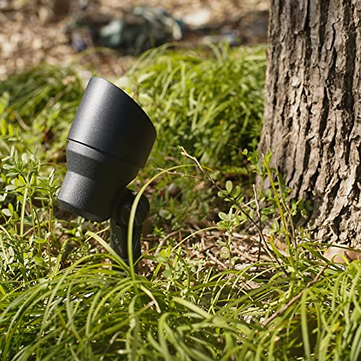 Malibu Low Voltage Landscape Spotlights 20W Halogen Spot Lights 12V AC Outdoor Black Landscape Lighting Kit with Spike Stakes and Connectors 145 Lumen 2800K Warm White for Garden, Lawn, Walkway