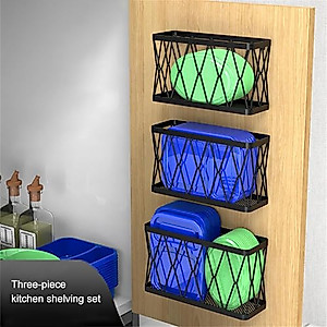 KATAZO Bathroom Cabinet Door Storage Basket Elegant Wall Mounted Organizers Functional Storage Basket for Home Essential