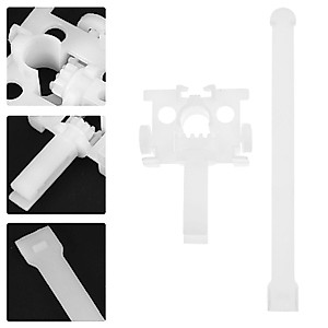 Uonlytech 12 Sets Vertical Blind Repair Carrier Repair Bracket Vertical Blinds Repair Kit Vertical Blind Replacement Replacement Clip Slat Sets White