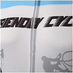 FREE FISHER Men's Cycling Jersey Set,Biking Short Sleeve Set with 3D Gel Padded Shorts,Cycling Clothing Set for MTB Road Bike