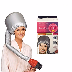 Portable Soft Hair Drying Cap Bonnet Hood Hat Blow Dryer Attachment