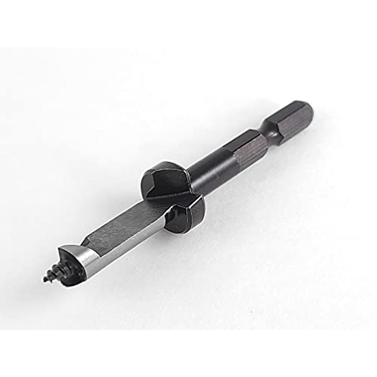 Star M CM-41X085 8.5mm Mushroom Hex Shank Drill Auger Bit with Stop Collar Single Spur and Cutting-Edge Open Flute Design